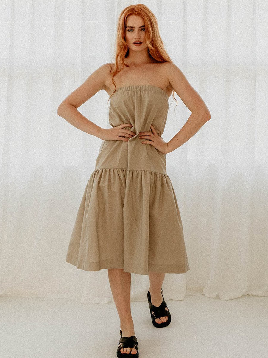 Mya Maxi Skirt / Dress - Natural – Seagull Clothing - Australian made ...